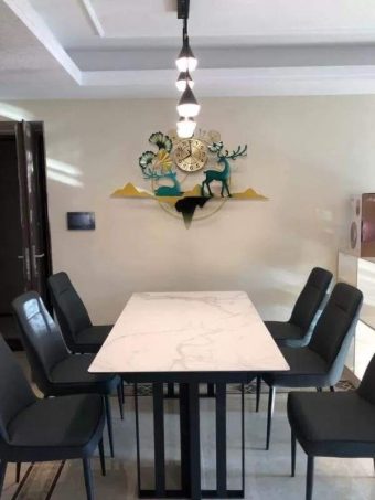 Đồng hồ trang trí nghệ thuật thảo nguyên xanh dh134 Tác Phẩm Của Thiên ...